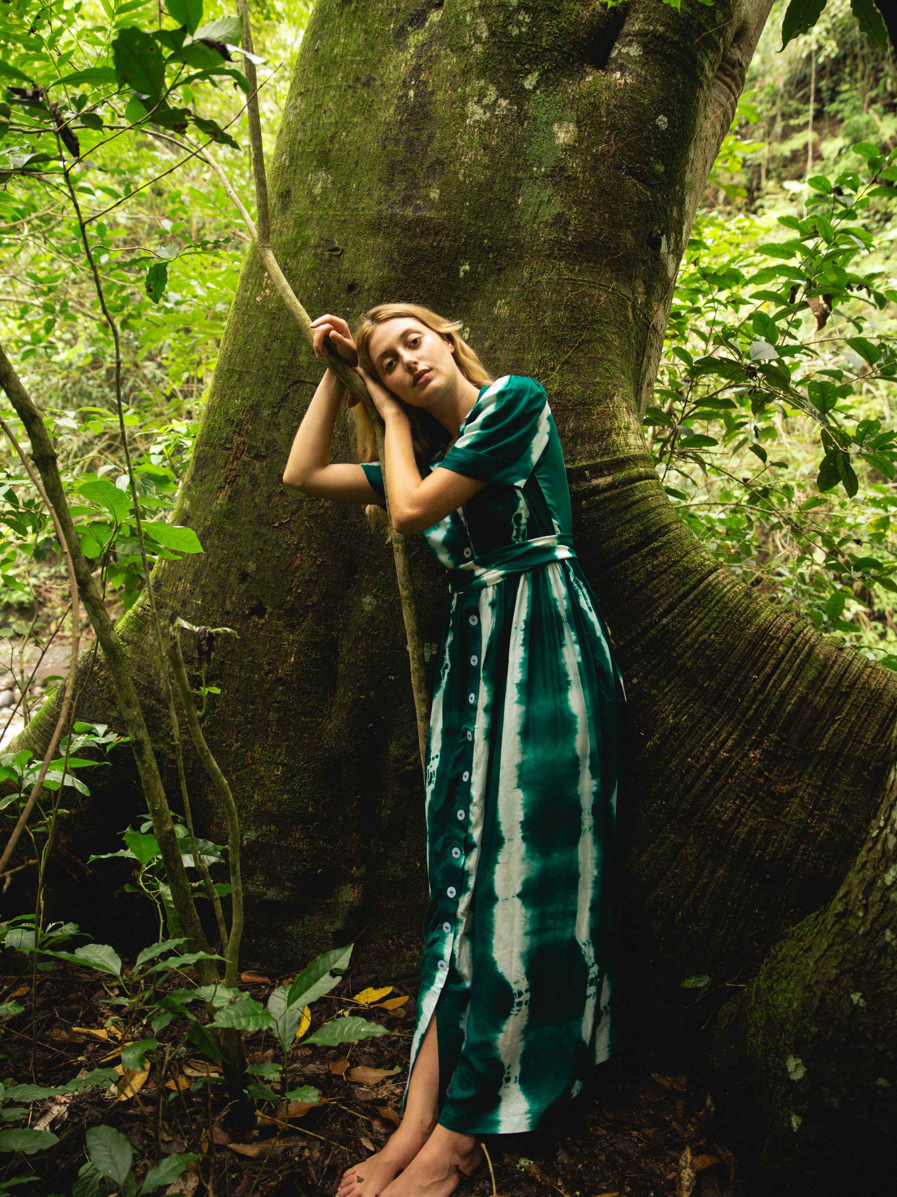 Asake Dress - Green – Elisamama